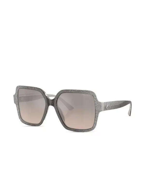 JIMMY CHOO Square Frame Glitter Sunglasses
