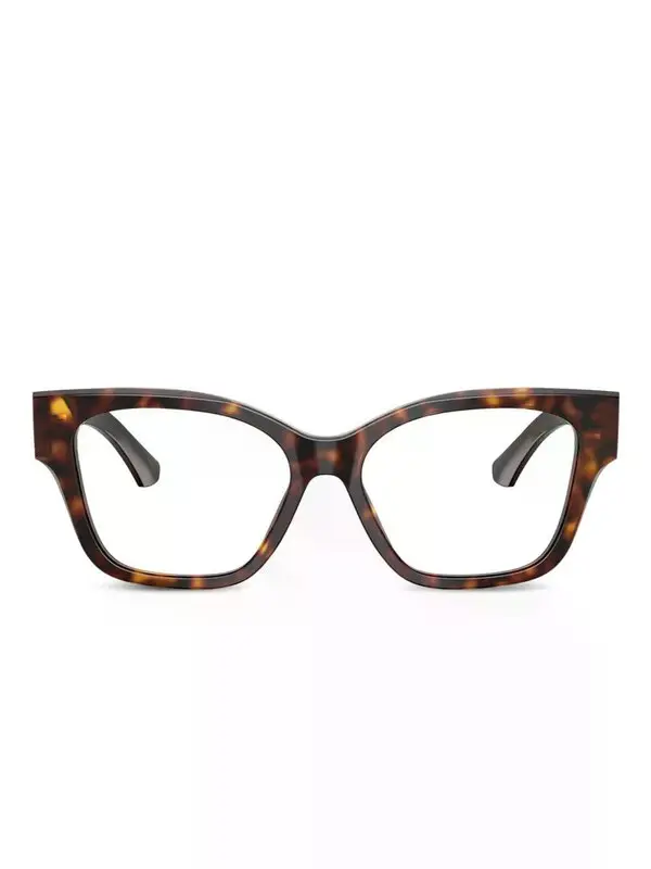 Burberry Geometric Frame Eyeglasses - Brown