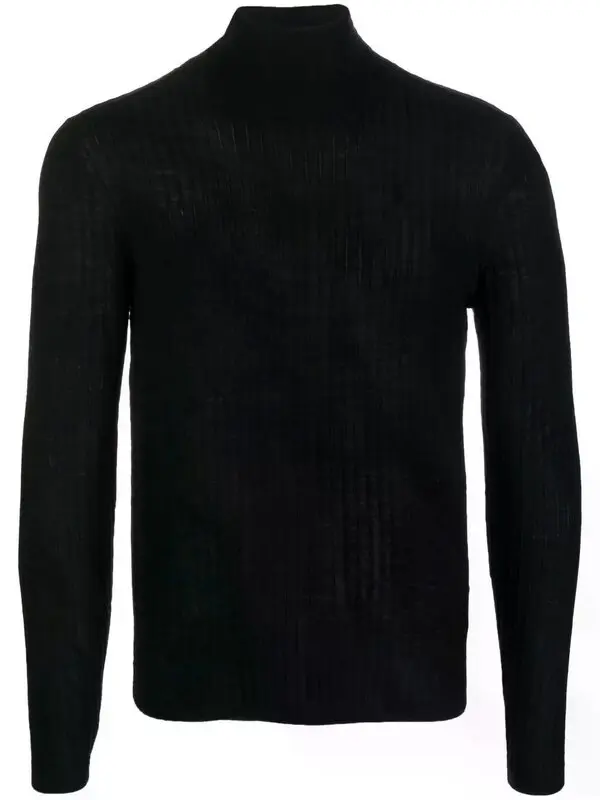 BALLANTYNE Ribbed-knit Roll Neck Sweater