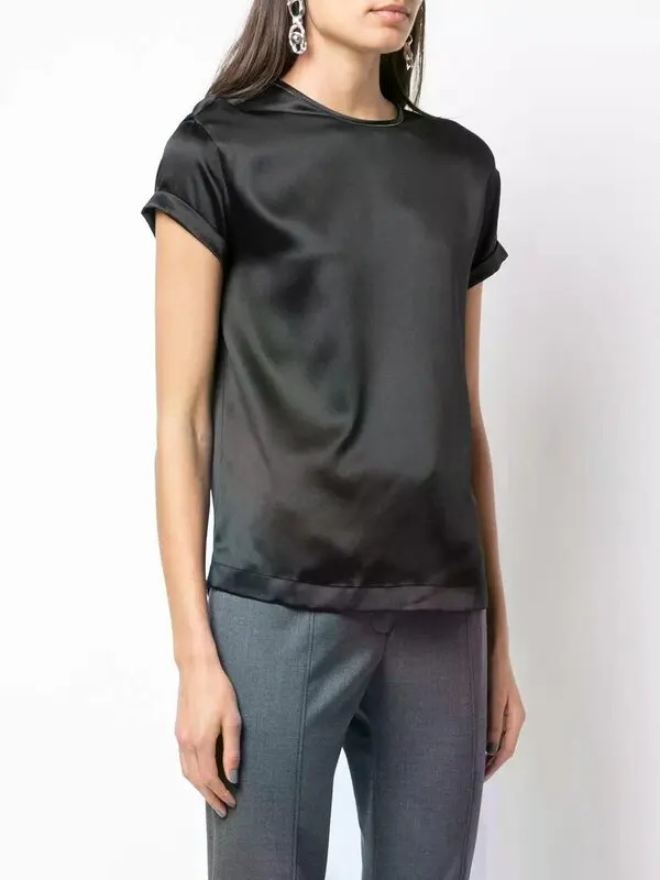 Brunello Cucinelli Silk Crew-neck T-shirt