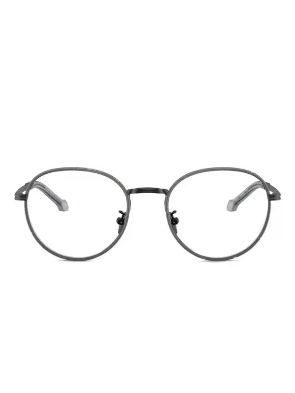 Giorgio Armani Round-frame Glasses - Black