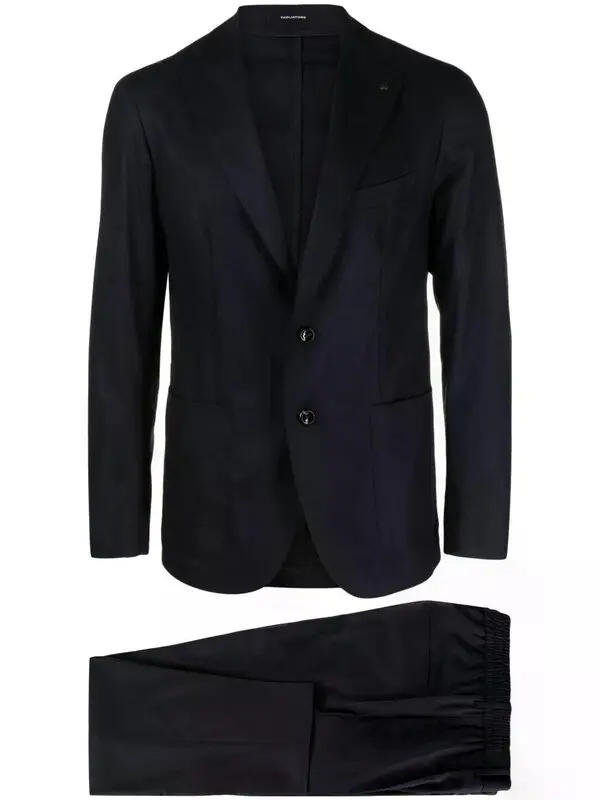 Tagliatore Single-breasted Virgin Wool Blend Suit