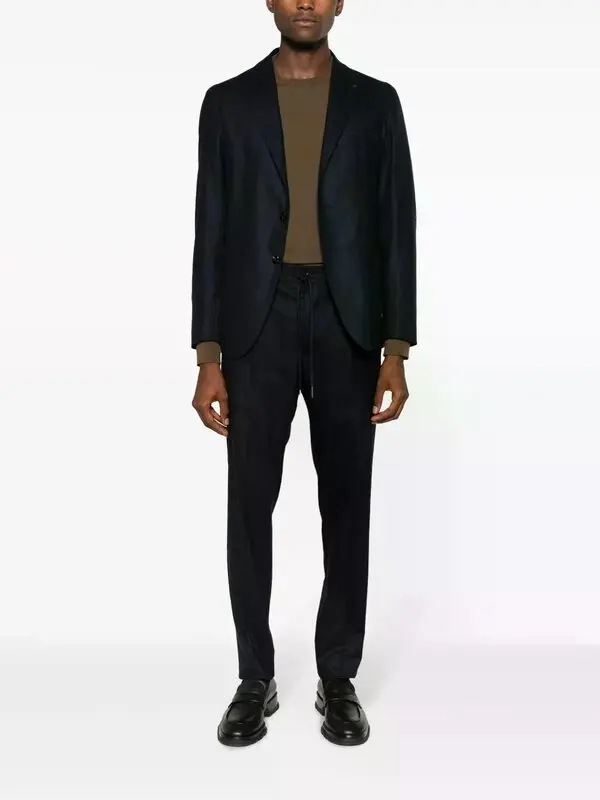 Tagliatore Single-breasted Virgin Wool Blend Suit