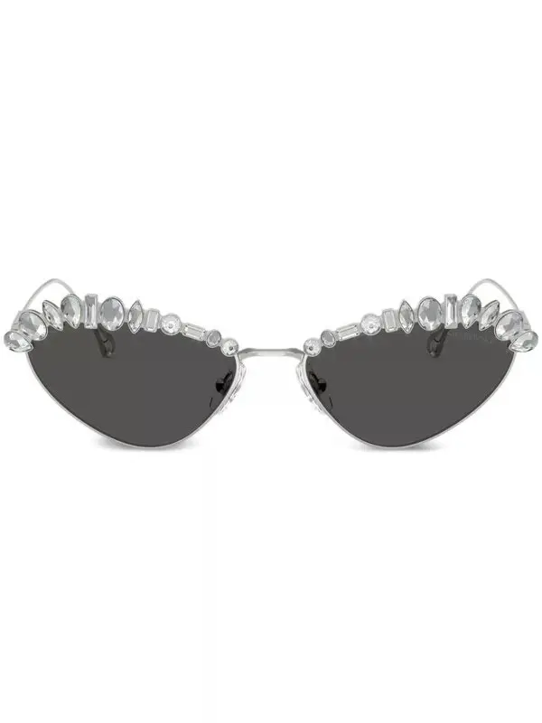 SWAROVSKI Cat-eye Sunglasses - Silver