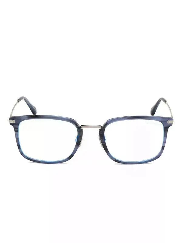 TOM FORD Rectangular-frame Glasses - Blue
