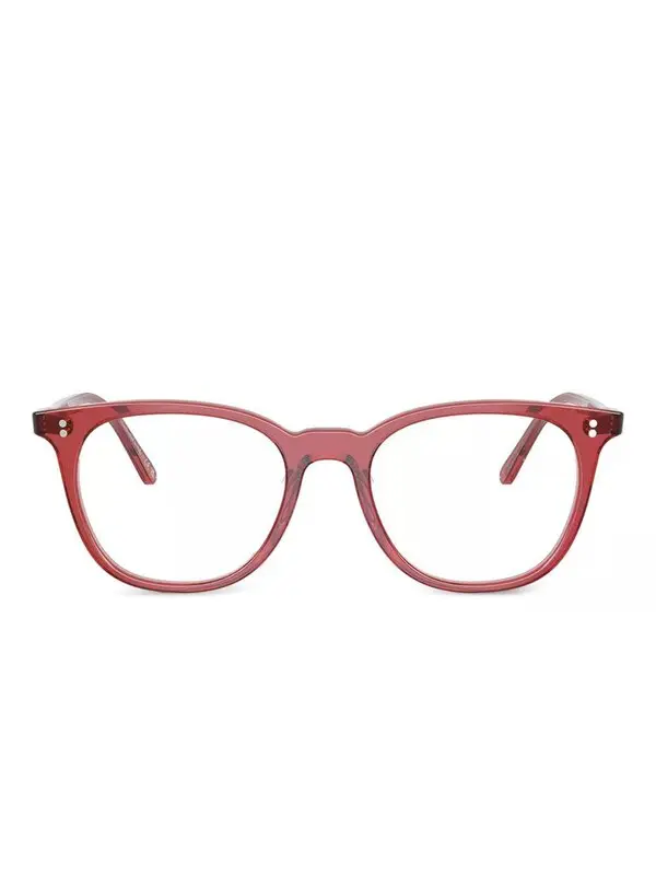 Oliver Spencer Josianne Round-frame Glasses - Red