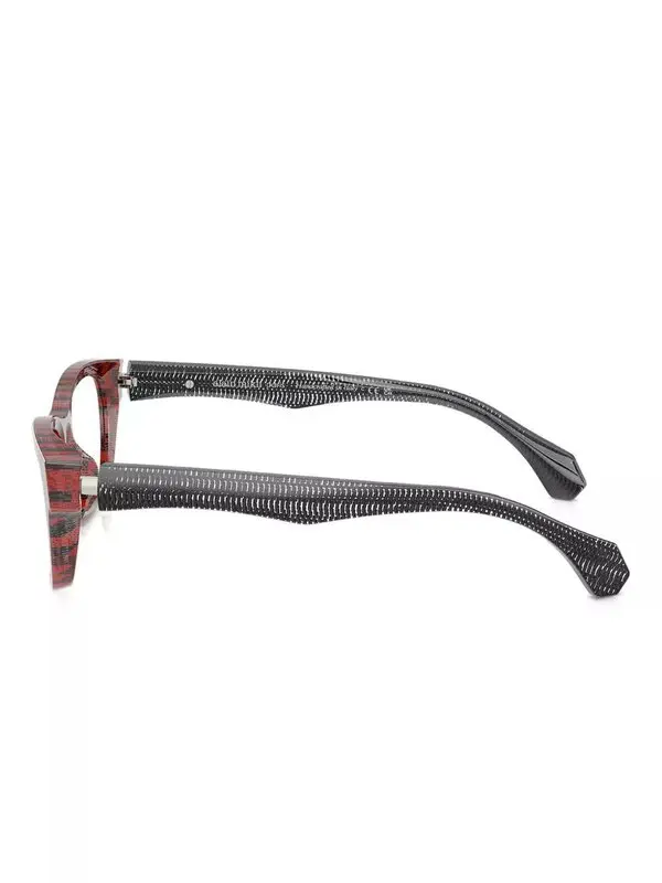 ALAIN MIKLI Checkered Pattern Eyeglasses