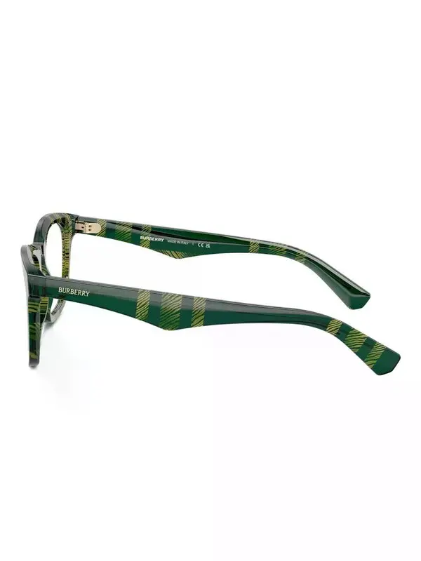 Burberry Check-pattern Square-frame Glasses