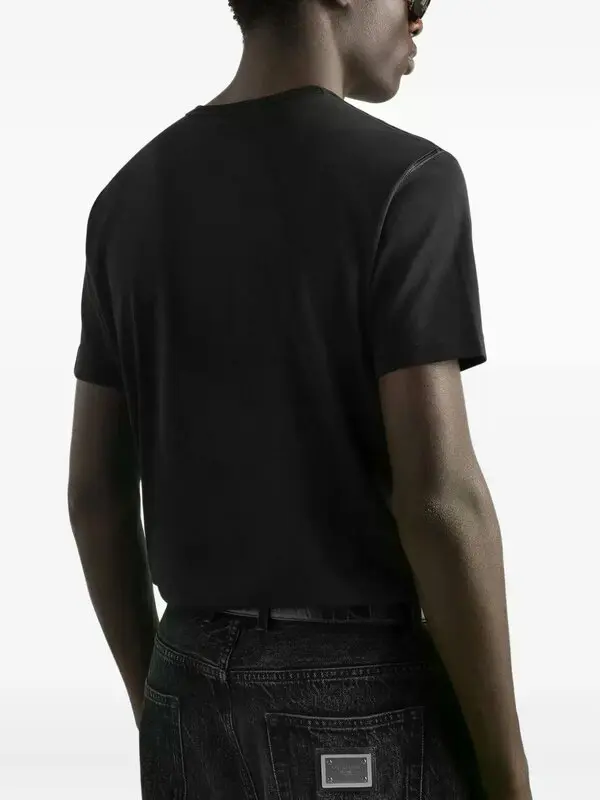 Dolce & Gabbana Crest-appliqué T-shirt - Black