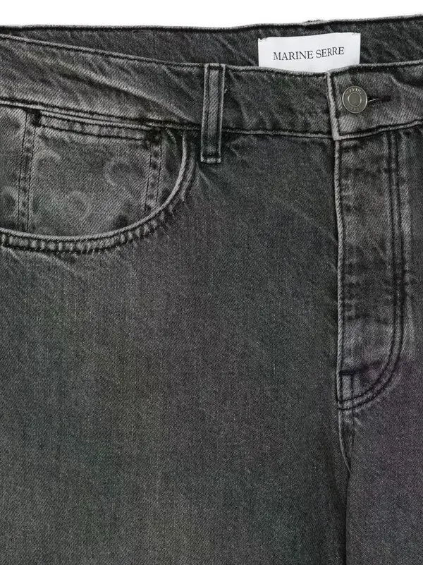 MARINE SERRE Moon Print Belt-loop Jeans