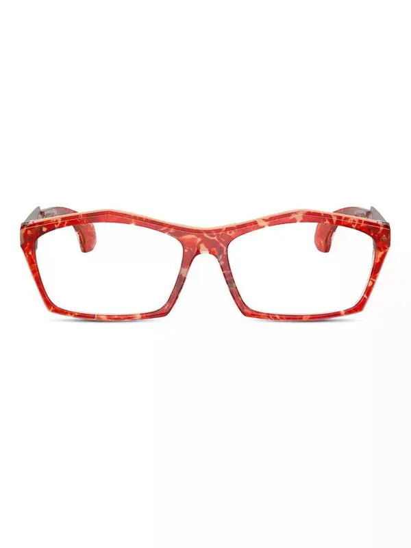 ALAIN MIKLI Geometric Eyeglasses - Red