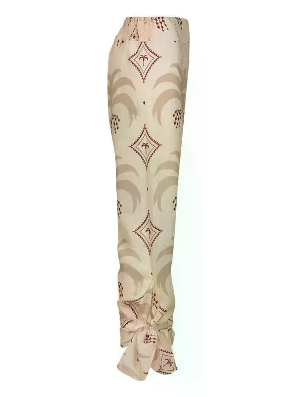 Johanna Ortiz Tie Detailed Trousers - Neutrals