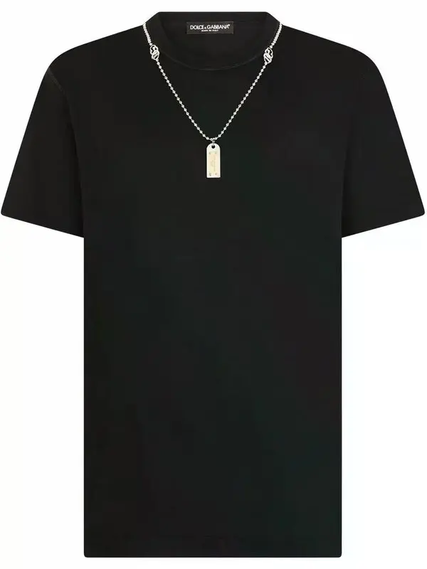 Dolce & Gabbana Logo Dog-tag T-shirt