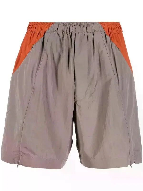 Y3 Colour-block Track Shorts - Neutrals