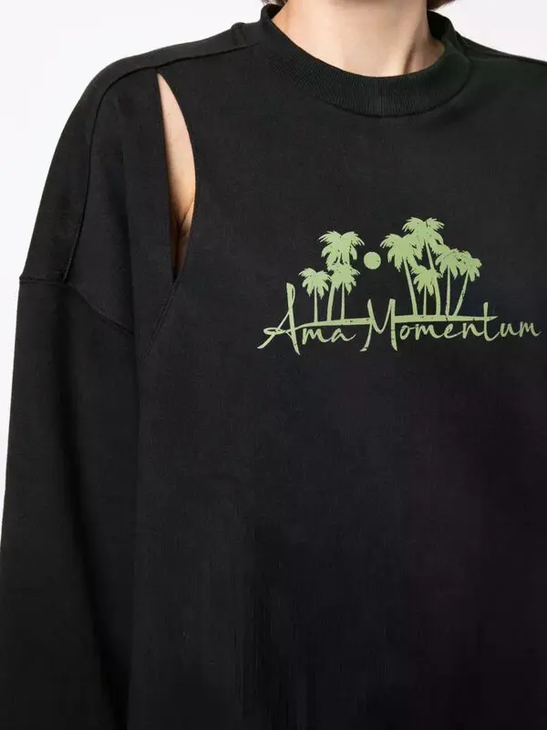 J KOO Cut-out Detail Sweatshirt