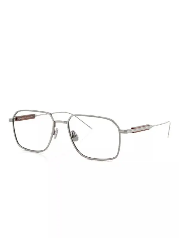 Brunello Cucinelli Titanium Square Frame Glasses