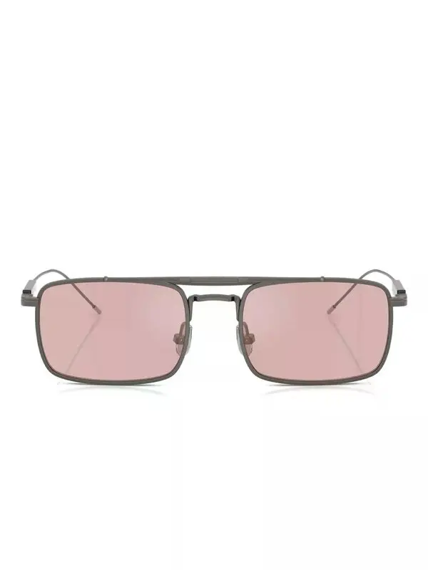 Brunello Cucinelli Rectangular-frame Sunglasses - Grey