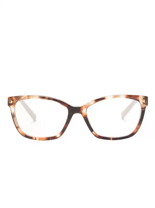 Prada Tortoiseshell-effect Square-frame Glasses - Brown