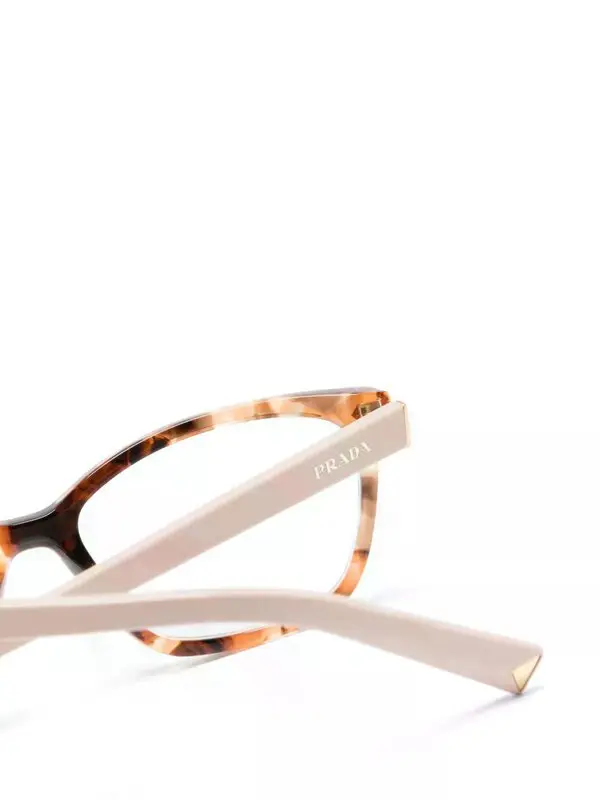 Prada Tortoiseshell-effect Square-frame Glasses - Brown