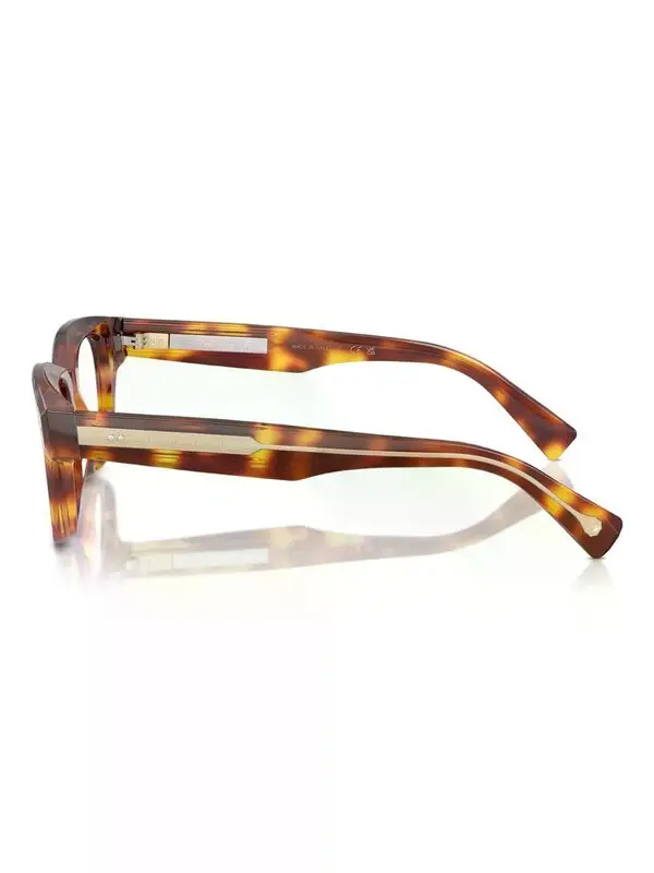 Brunello Cucinelli Tortoiseshell Square Frame Glasses