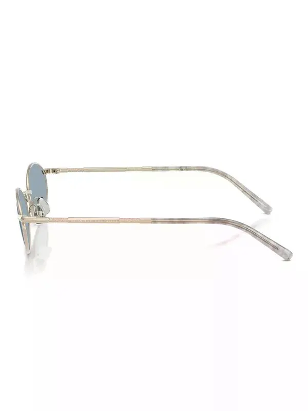Brunello Cucinelli Oval-frame Titanium Sunglasses
