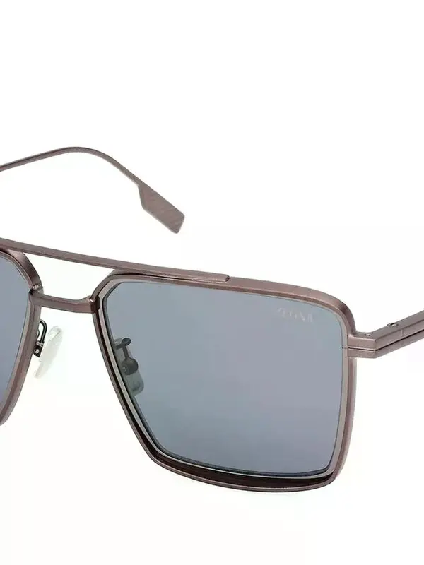 Zegna Square Pilot Sunglasses