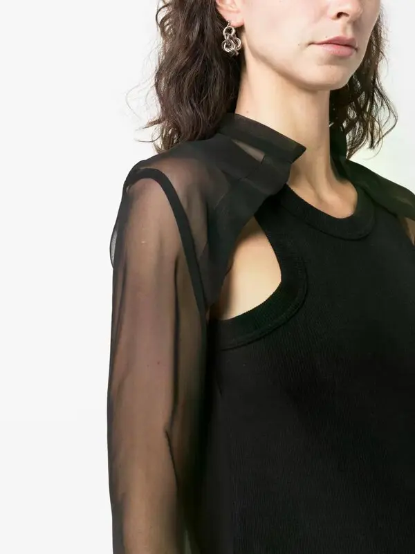 Sacai Layered Cut-out Top