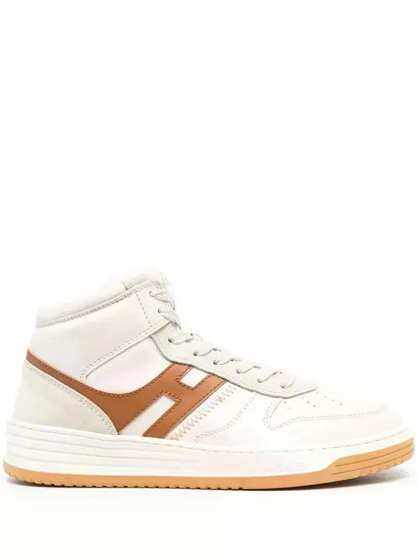 Hogan Panelled High-top Sneakers