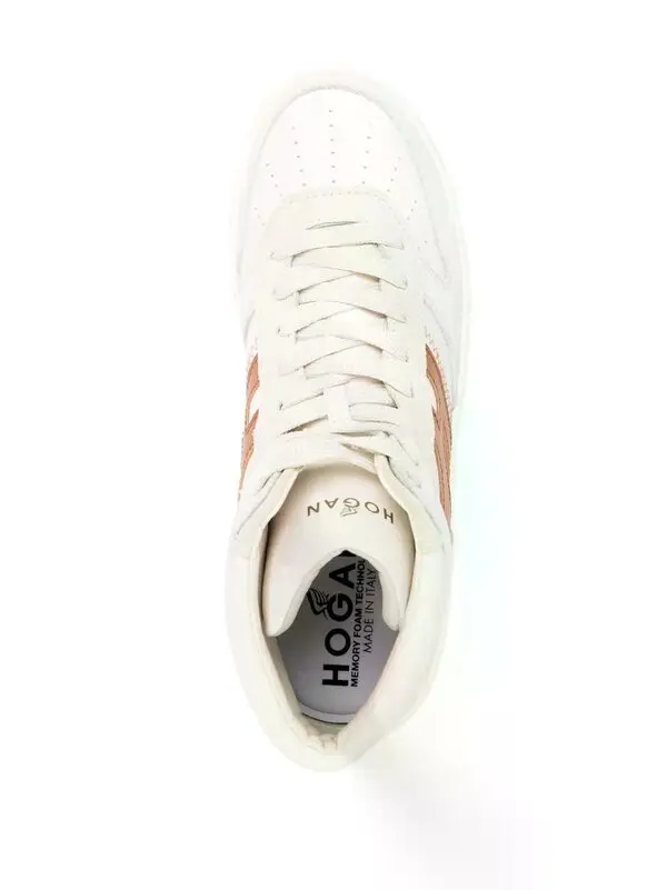 Hogan Panelled High-top Sneakers