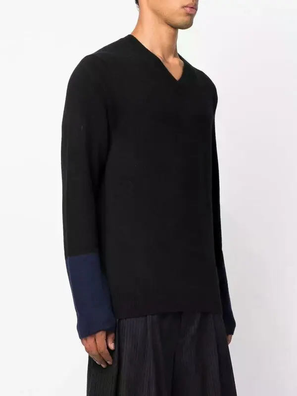 Comme Des Garçons V-neck Long-sleeve Jumper