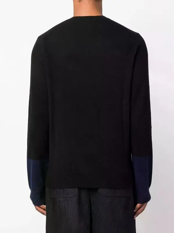 Comme Des Garçons V-neck Long-sleeve Jumper