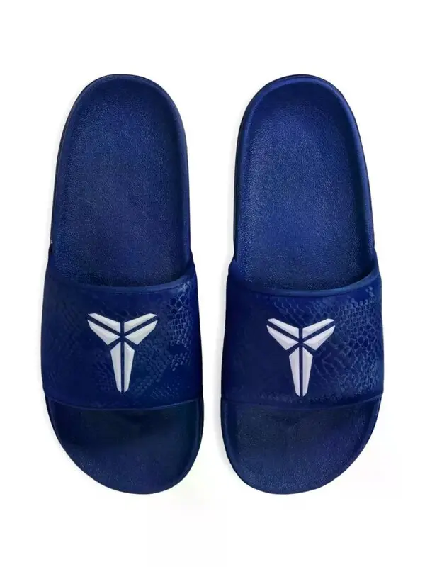 Nike Kobe Logo Print Flip Flops - Blue