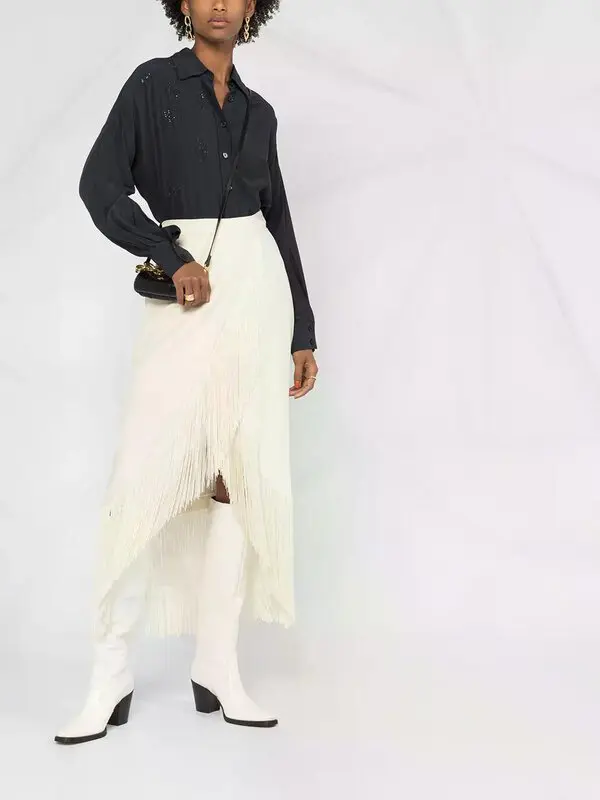 Zadig&Voltaire Embellished Leaf Shirt - Blue