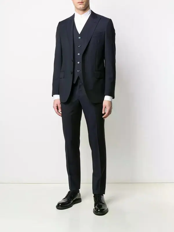 DELL'OGLIO V-neck Single-breasted Waistcoat