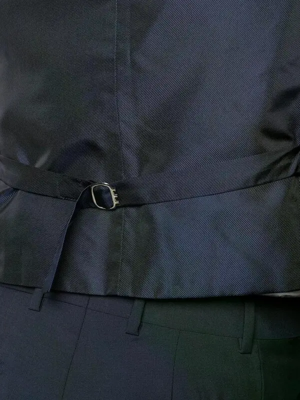 DELL'OGLIO V-neck Single-breasted Waistcoat