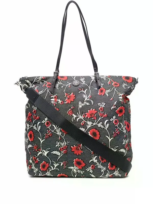 Tory Burch Floral Print Tote Bag