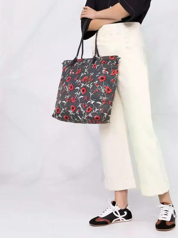 Tory Burch Floral Print Tote Bag