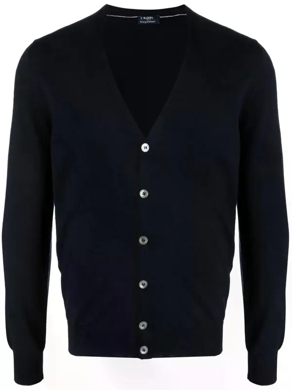 BARBA NAPOLI V-neck Wool Cardigan