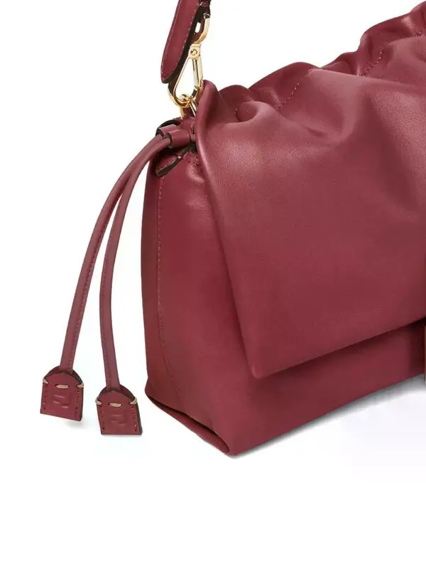 Fendi Medium Mamma Baguette Ff-buckle Tote Bag - Red