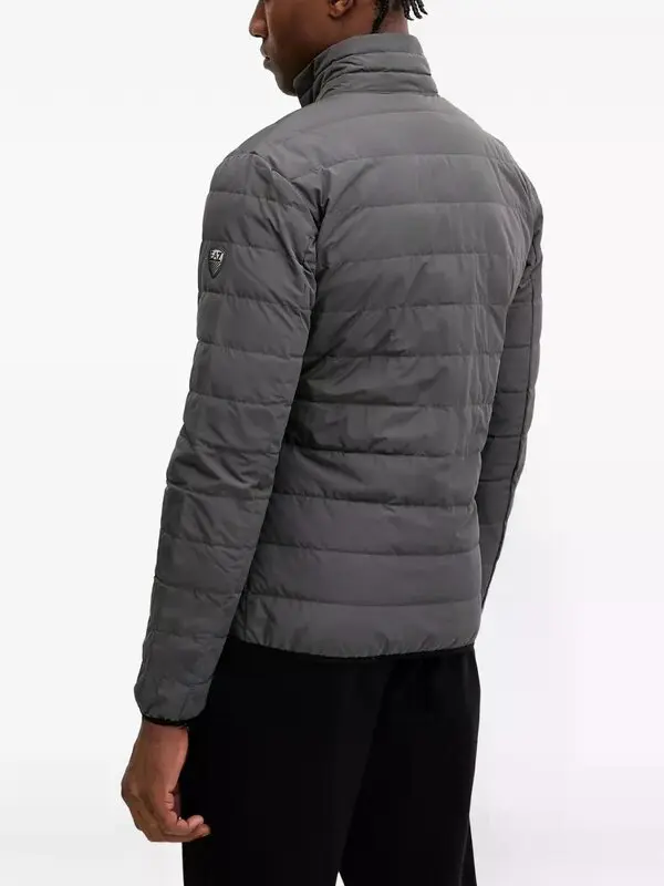 EA7 Quilted Zip-up Jacket - Grey