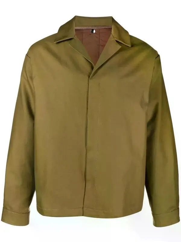 COSTUMEIN Notched-collar Shirt Jacket - Blue