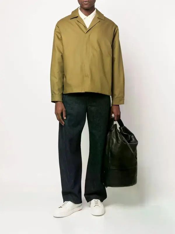 COSTUMEIN Notched-collar Shirt Jacket - Blue