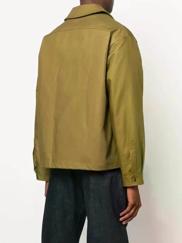 COSTUMEIN Notched-collar Shirt Jacket - Blue