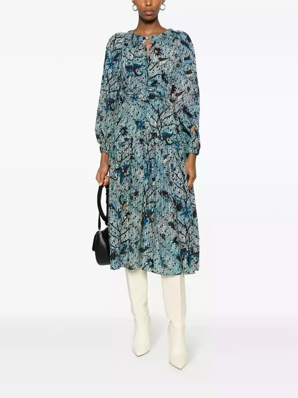 Ulla Johnson Helia Batik Cut-out Midi Dress