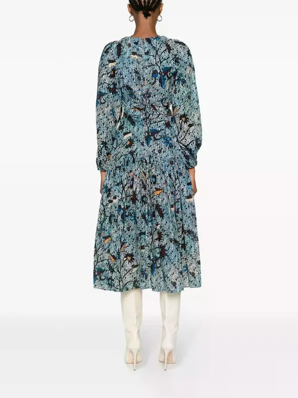 Ulla Johnson Helia Batik Cut-out Midi Dress
