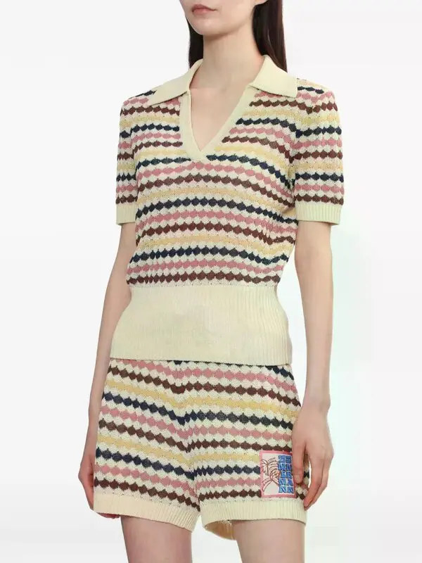 Zimmermann Awaken Scalloped Knit Top