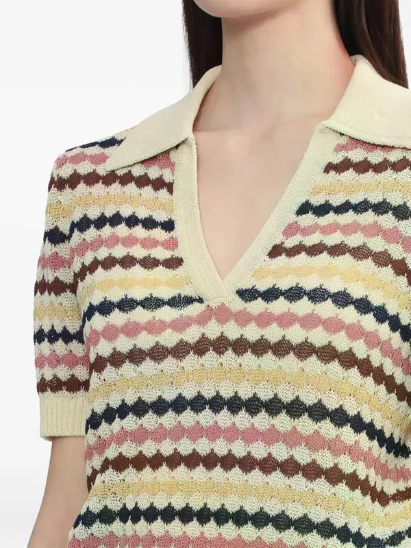 Zimmermann Awaken Scalloped Knit Top