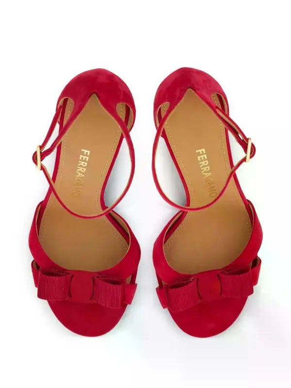 FERRAGAMO 90mm Vara-bow Sandals - Pink