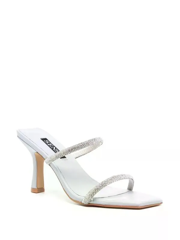 Senso Umber Iii Square-toe Sandals - Silver