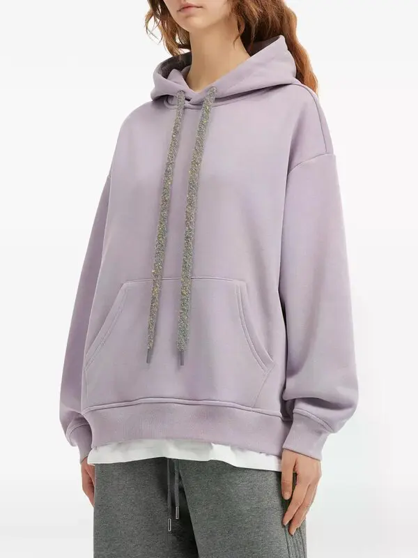 B+AB Drawstring Pocket Hoodie - Purple